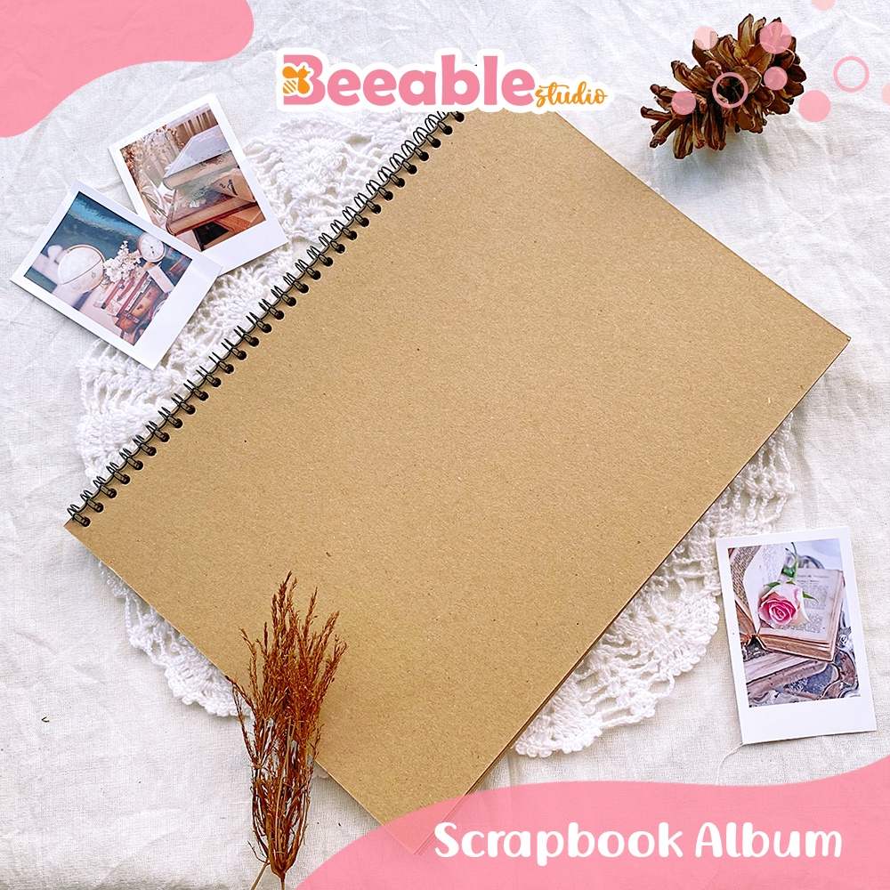 Jual Scrapbook A4 Buku Album Foto Vintage Aesthetic Polos Notebook ...
