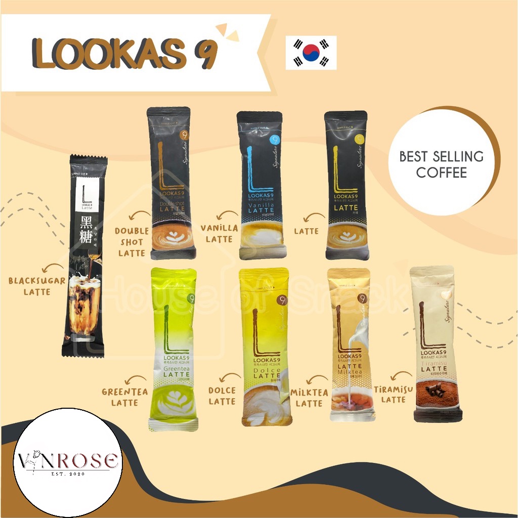Jual [Satuan] Lookas9 Latte/ Vanilla/ Double Shot/Dolce/ Green Tea ...