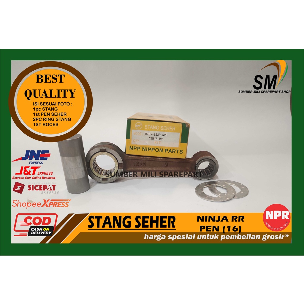 Jual STANG SEHER/ STANG SEKER/ CONROD KIT NINJA RR (16) NPP ORIGINAL ...