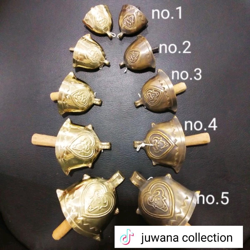 Jual bel kluntung gentho bandul sapi kalung sapi kuningan asli Besi ...