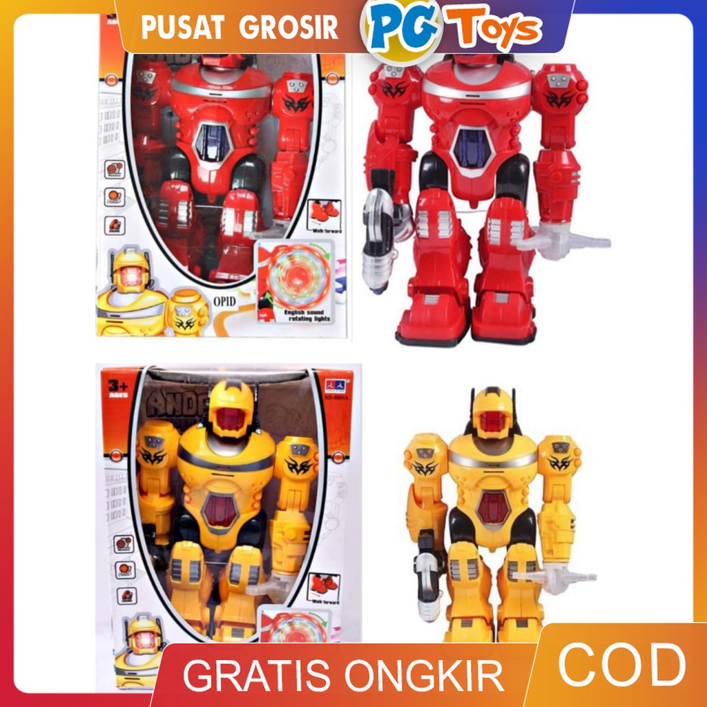 Jual PGTOYS - Mainan Anak Keren Robot Android Super Power MultiColour ...