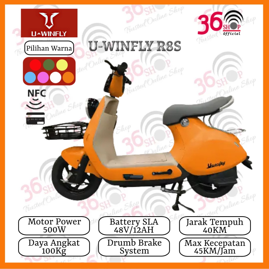 Jual Sepeda Listrik UWINFLY R8S NFC GARANSI RESMI | Shopee Indonesia