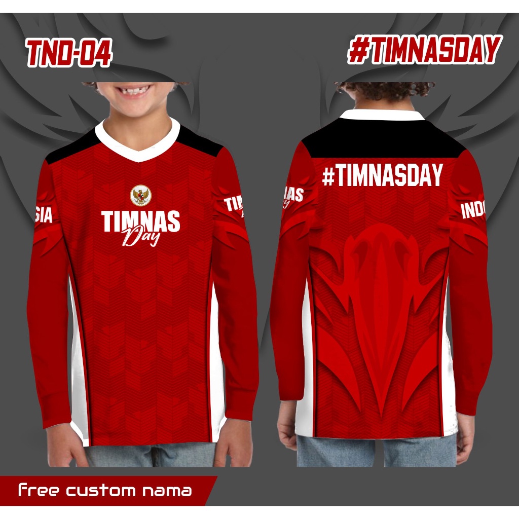 Jual Jersey fans bola indonesia anak baju timnas day kaos #timnasday ...