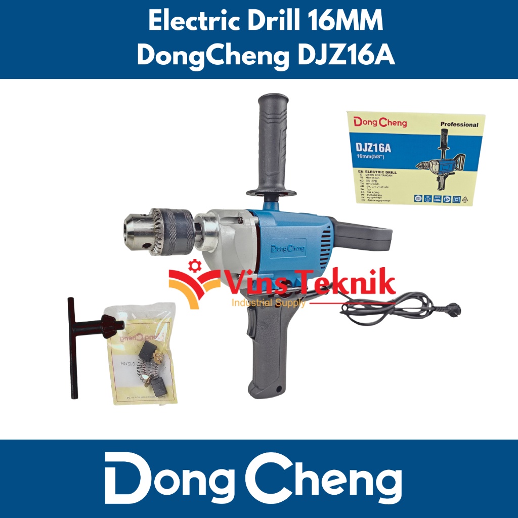 Jual Mesin bor tangan 16mm DJZ16A DONGCHENG DJZ 16 A hammer drill | Shopee Indonesia