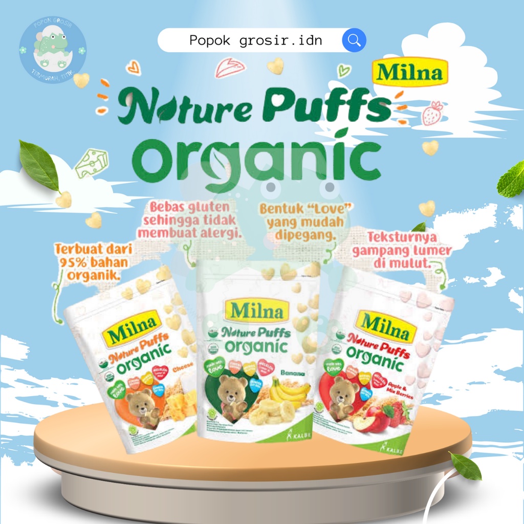 Jual Milna Snack Bayi Nature Puff Organic 15gr - Makanan Pendamping Asi ...