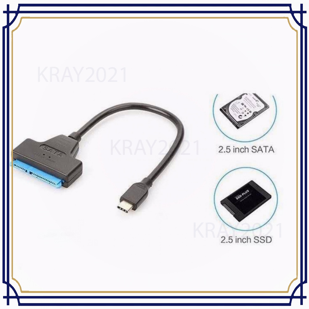 Jual SATA to USB Type C 3.1 HDD SSD Adaptor IT653 | Shopee Indonesia