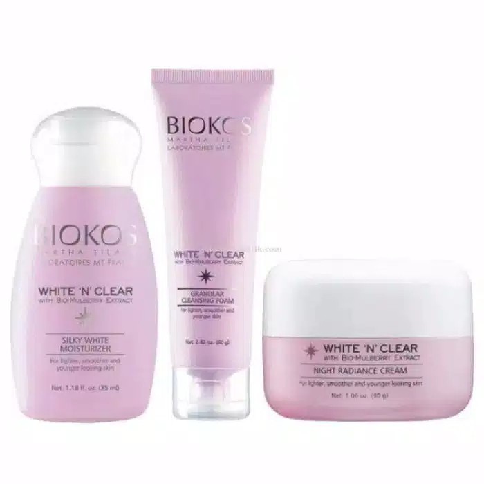 Jual BIOKOS White n Clear Series ( Granular Cleansing Foam | Silky ...