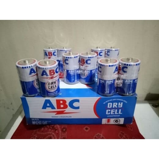 Jual Baterai Besar ABC Biru Ukuran D - Batre Battery | Shopee Indonesia