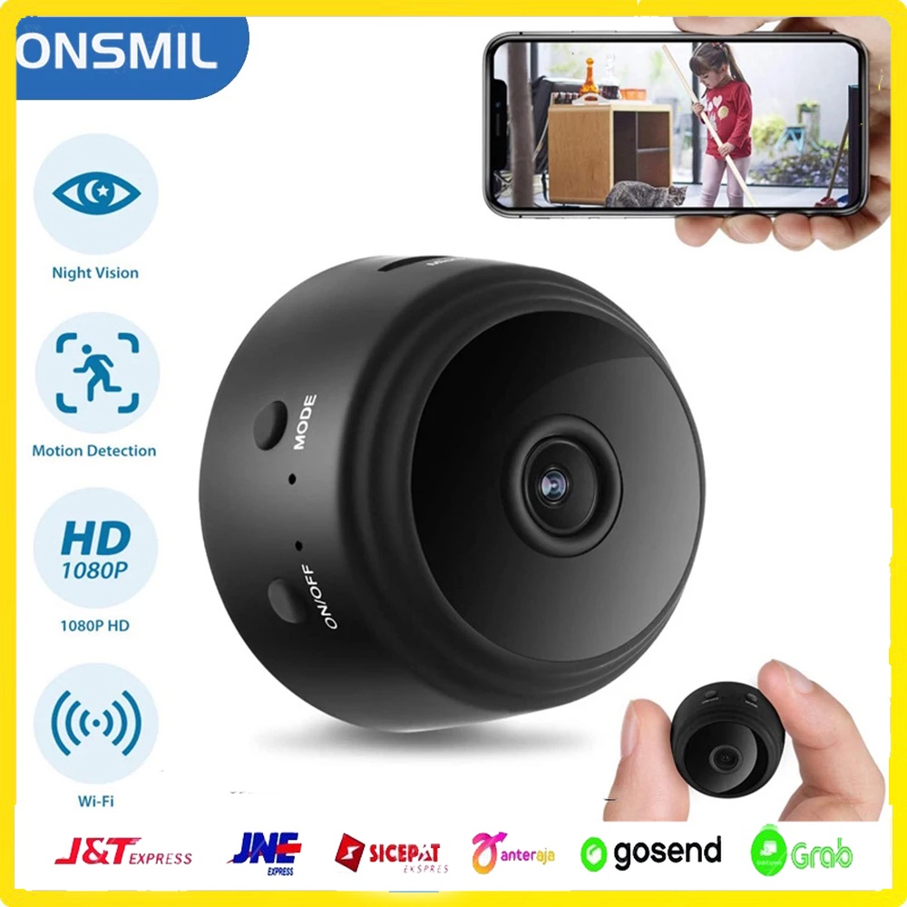 Jual CCTV Tersembunyi Camera CCTV Mini WiFi IP 1080P A9 Mini Camera ...