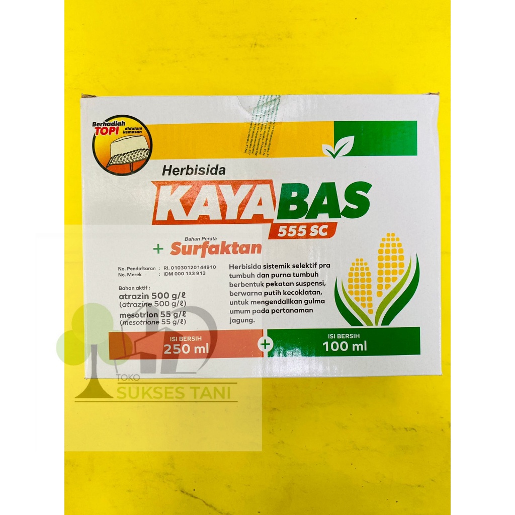 Jual KAYABAS 555SC plus Surfaktan 250ml 100ml Herbisida membasmi rumput ...