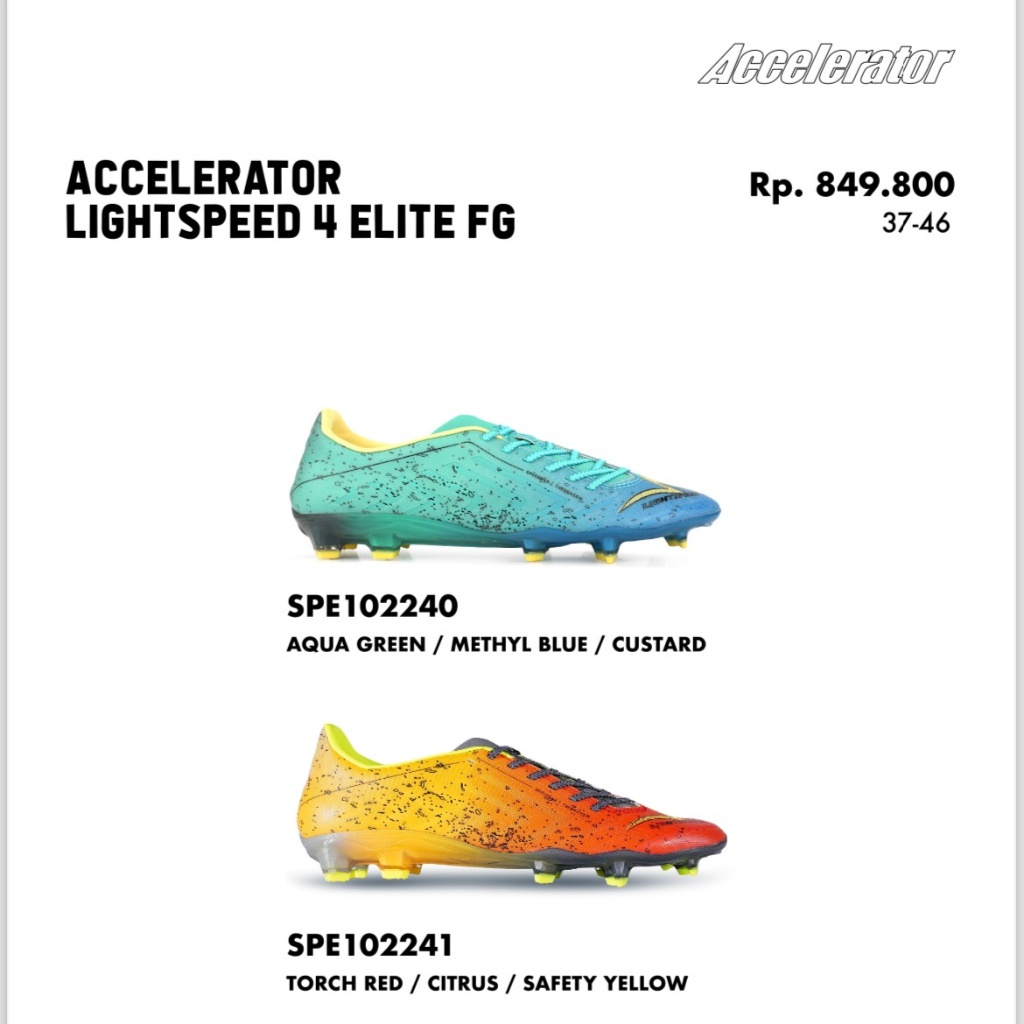 Jual {ELITE} Sepatu Bola Sepak Bola Specs ACCELERATOR Lightspeed 4 ...