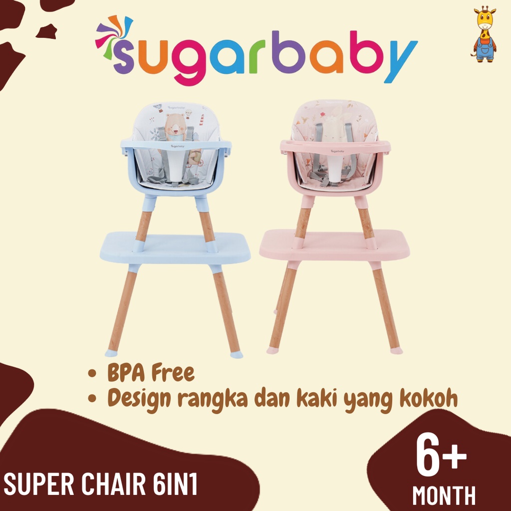 Jual Sugar Baby Super Chair 6in1 - Kursi Bayi - Bangku Bayi - Kursi ...
