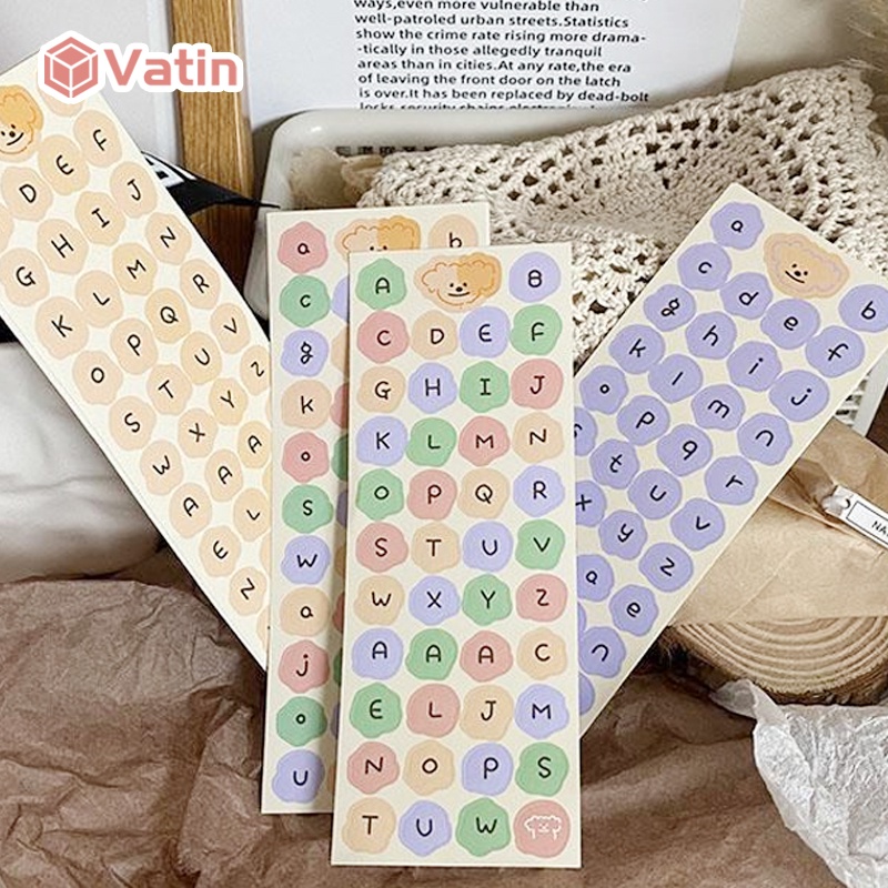 Jual Stiker Huruf Deco Alphabet Untuk Number Aesthetic Sticker Sheet ...