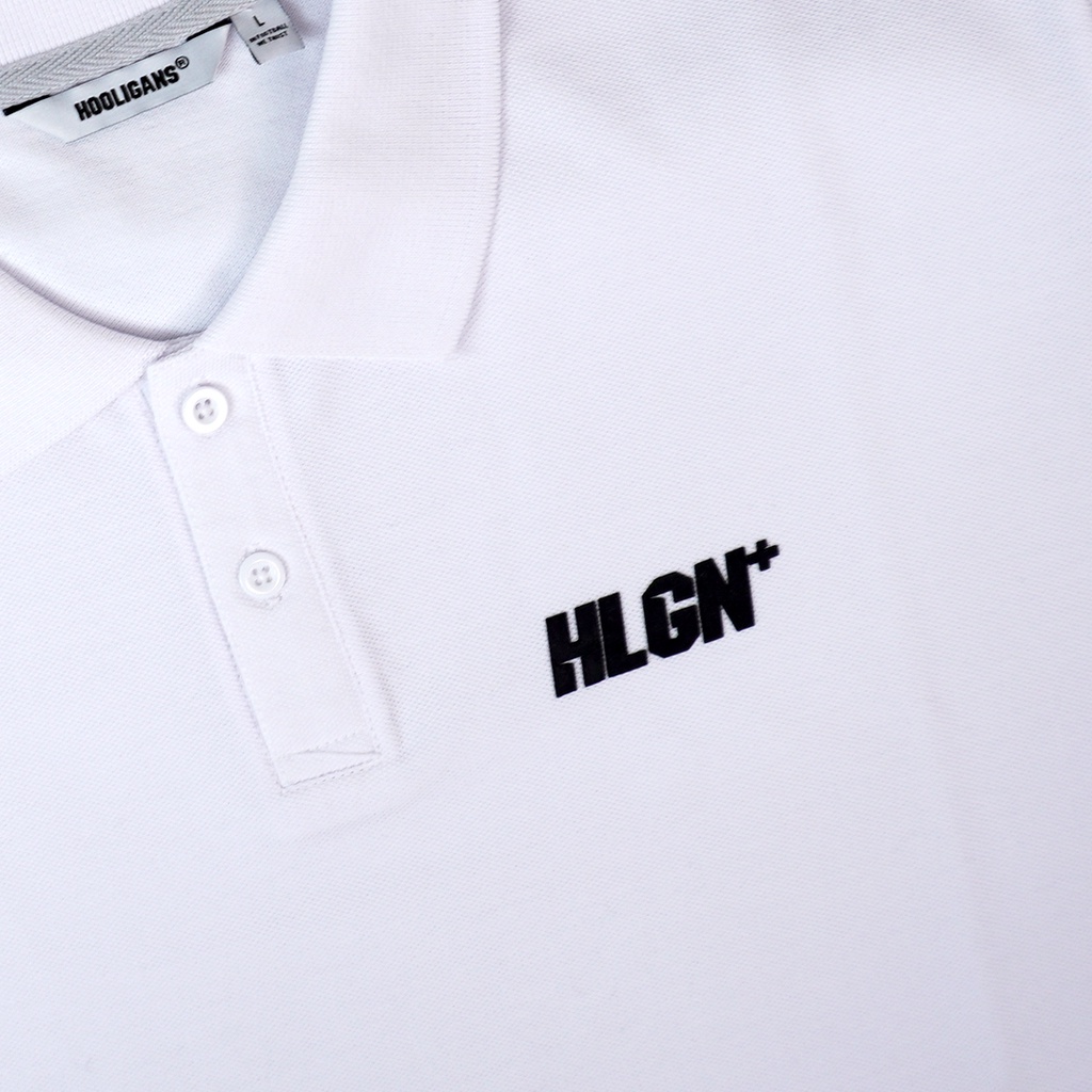 Jual HOOLIGANS Polo Shirt Linea - White | Shopee Indonesia