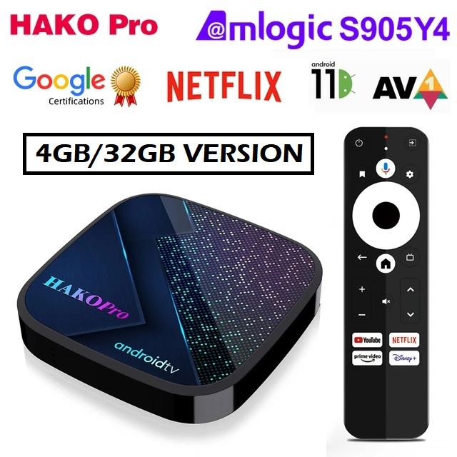 Jual GROSIRUNIK99 HAKO PRO 4GB RAM 32GB ROM - 4K Android TV Box ...