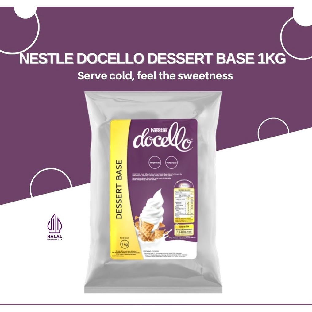 Jual NESTLE DOCELLO DESSERT BASE 1 kg/BUBUK MINUMAN MILK SHAKE HALAL ...