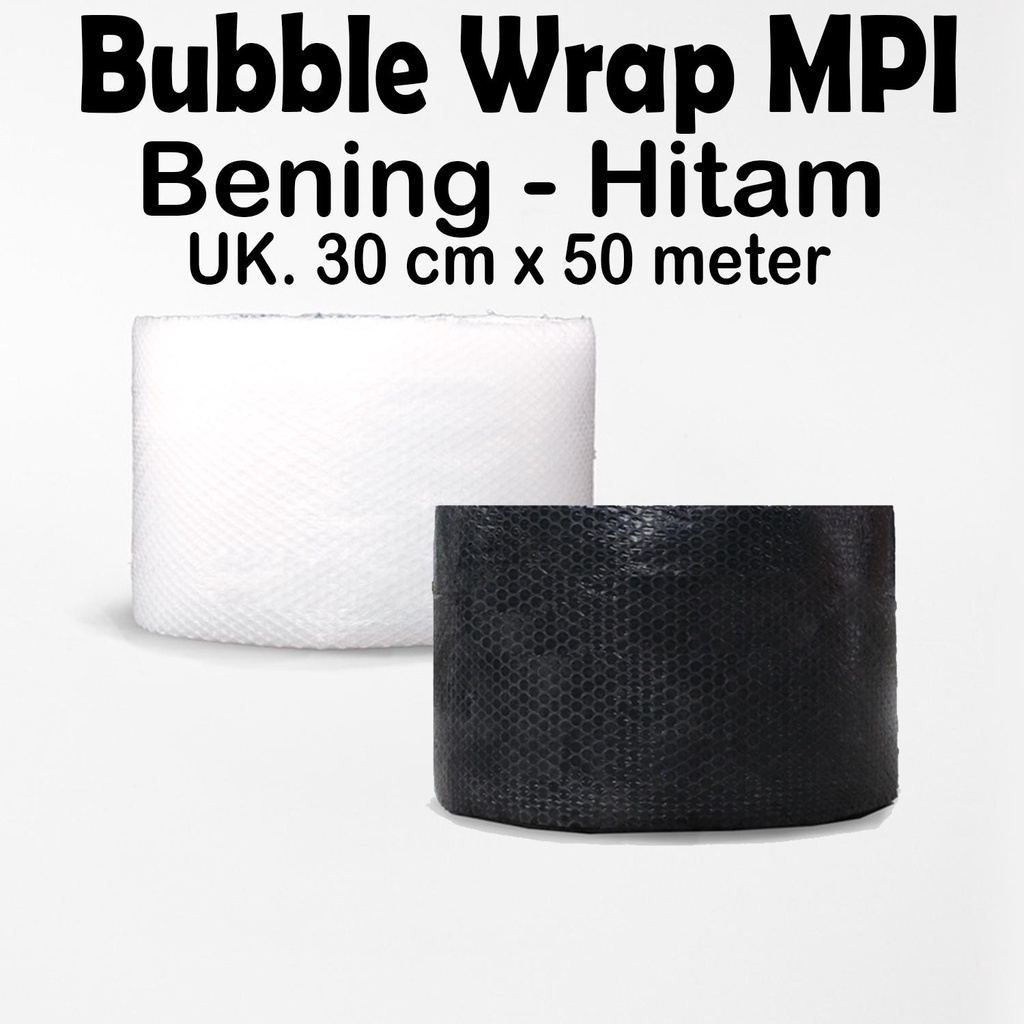 Jual Bubble Wrap MPI Bening Ukuran 30 cm x 50 meter - Bubble Wrap Hitam 30 cm x 50 meter ...