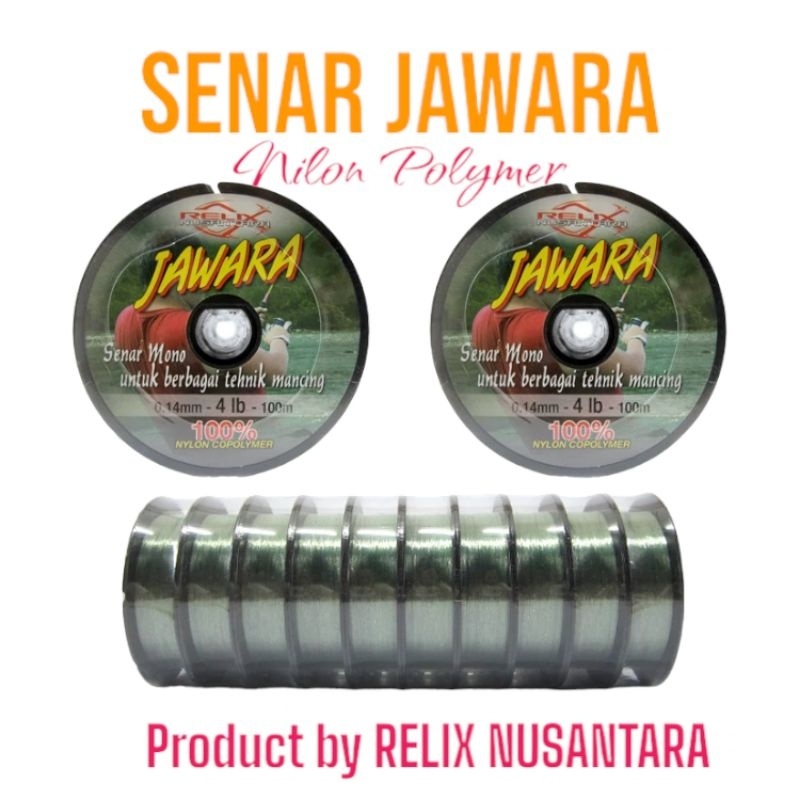 Jual Senar Nilon JAWARA 100m Connected - GREEN | Shopee Indonesia