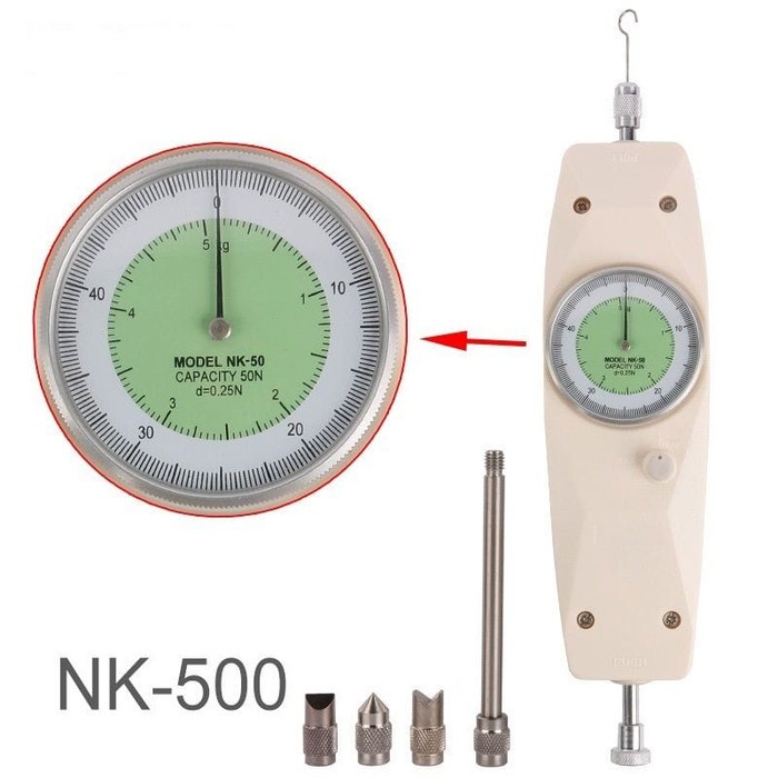 Jual Dial Mechanical Push-Pull Gauge Precision Force gauge NK 500N ...