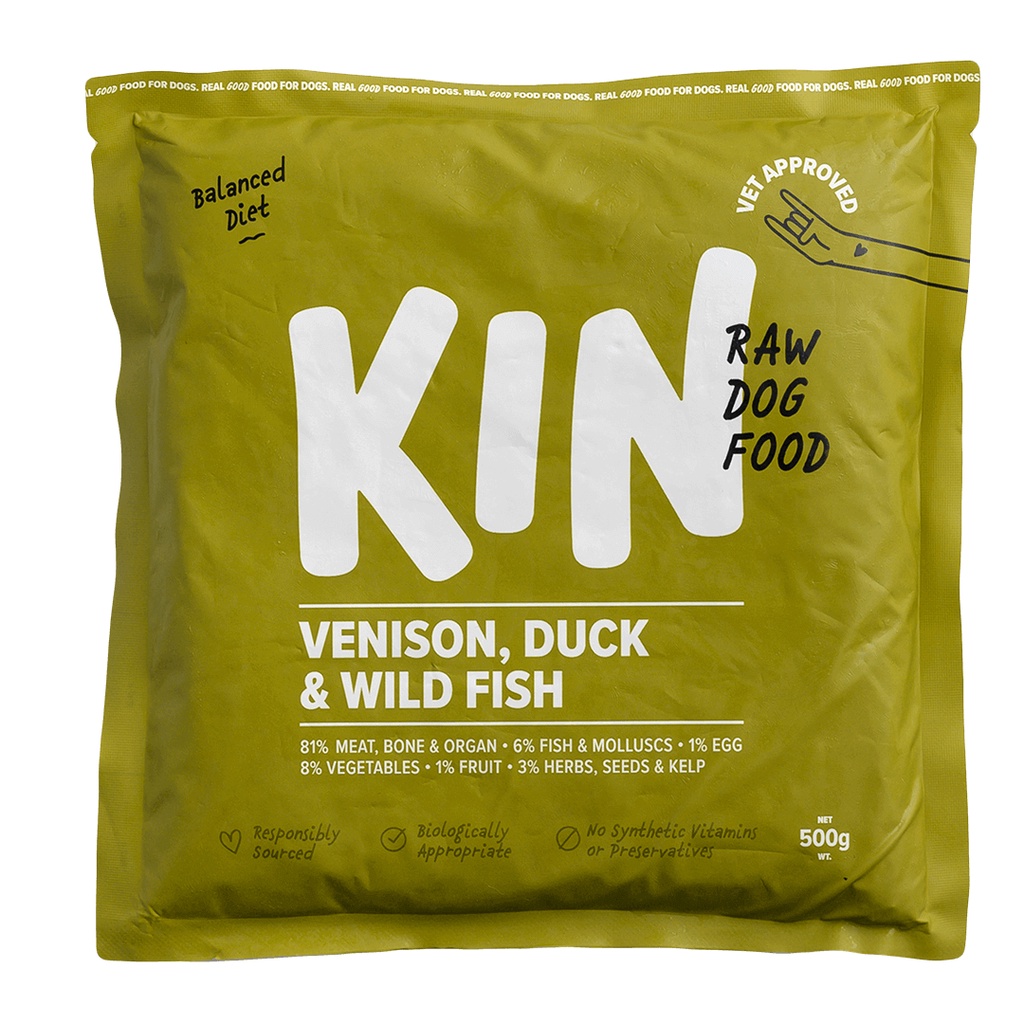 Jual KIN Dog Food - Venison, Duck & Wild Fish 500g | Shopee Indonesia