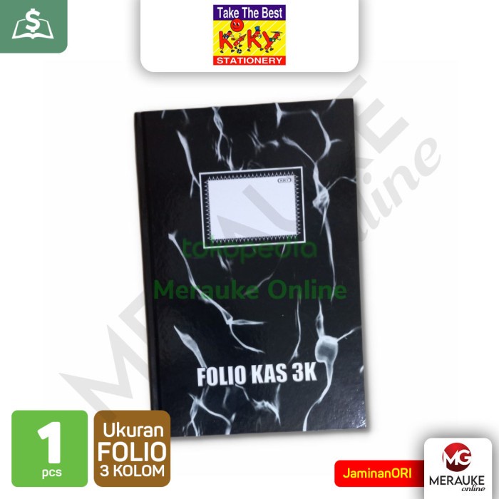 Jual KIKY Folio Kas 3 Kolom 100 Lembar | Shopee Indonesia