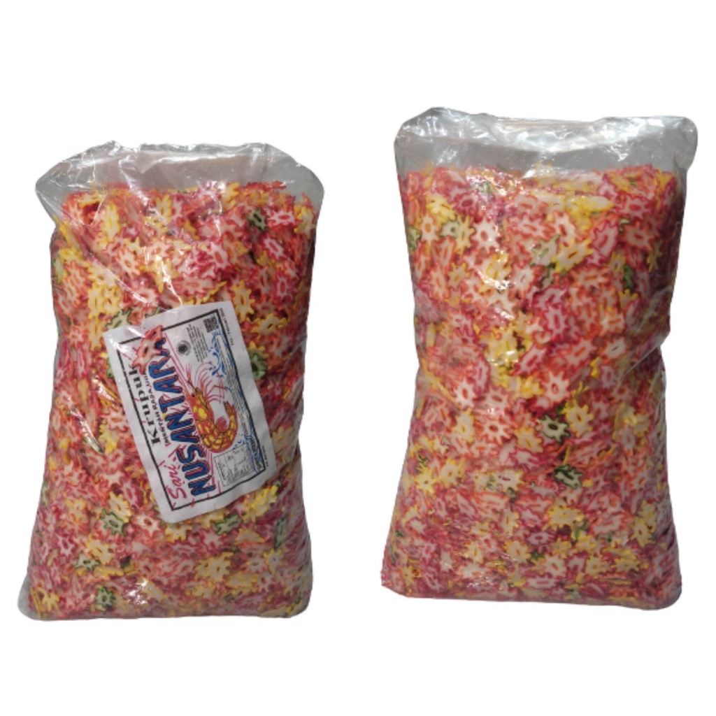 Jual 5kg kerupuk mentah rasa udang bentuk bunga | Shopee Indonesia