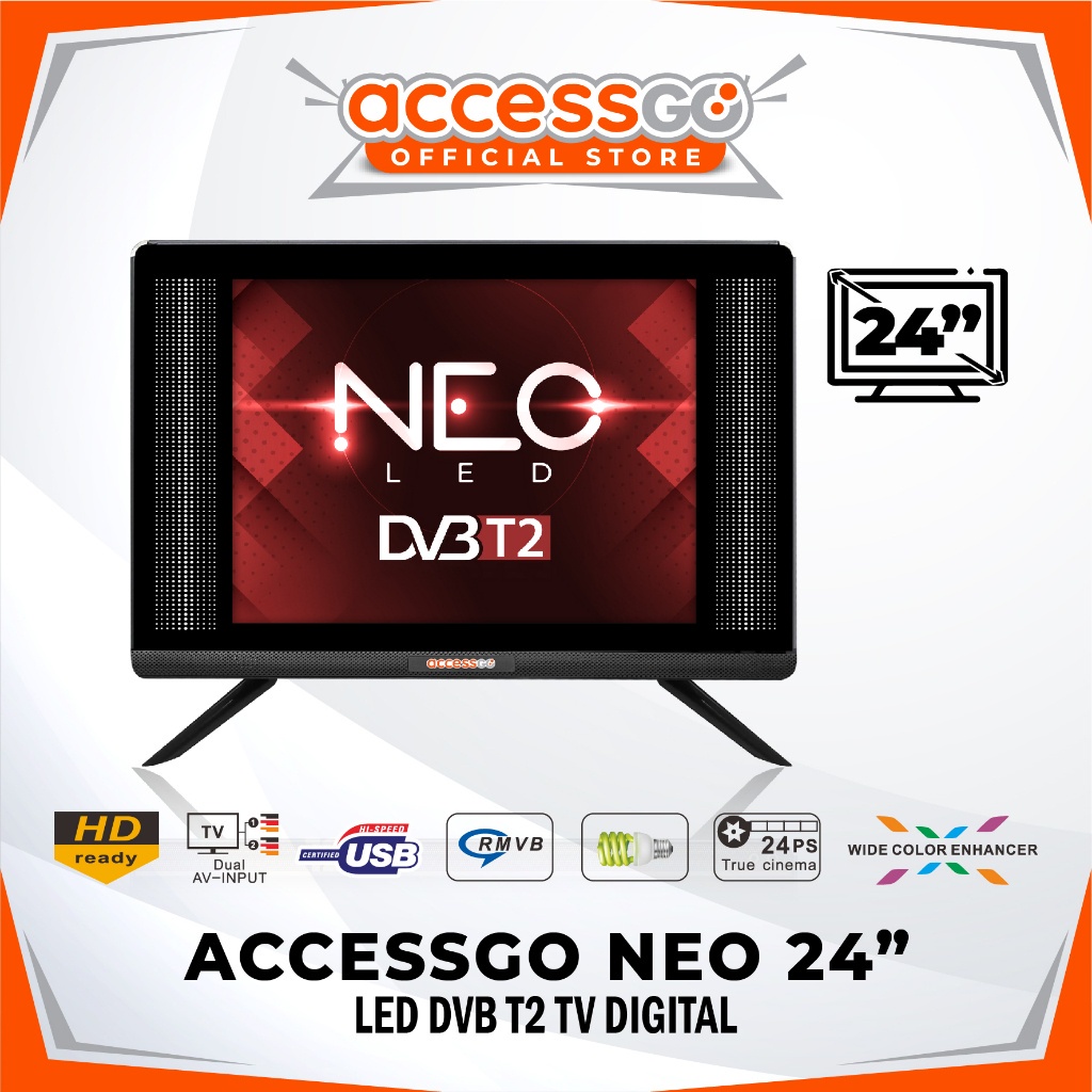 Jual TV LED ACCESSGO 24 Inch DVB T2 Android 12 Smart TV DIGITAL ...