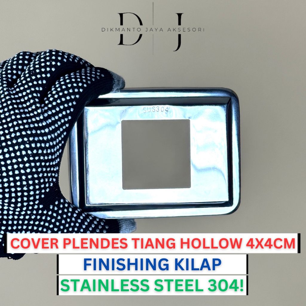 Jual KHACA - Cover Plendes Tiang Railing Hollow 4x4 cm SUS304 - Kilap ...