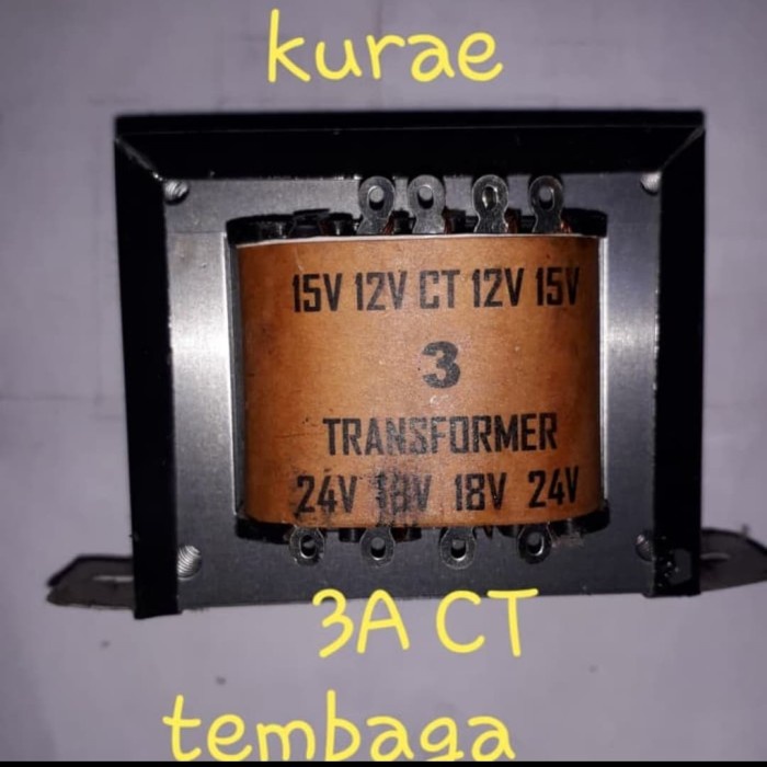 Jual trafo 3a ct kurae kecil travo 3ampere 3 ampere a ct bagus | Shopee ...