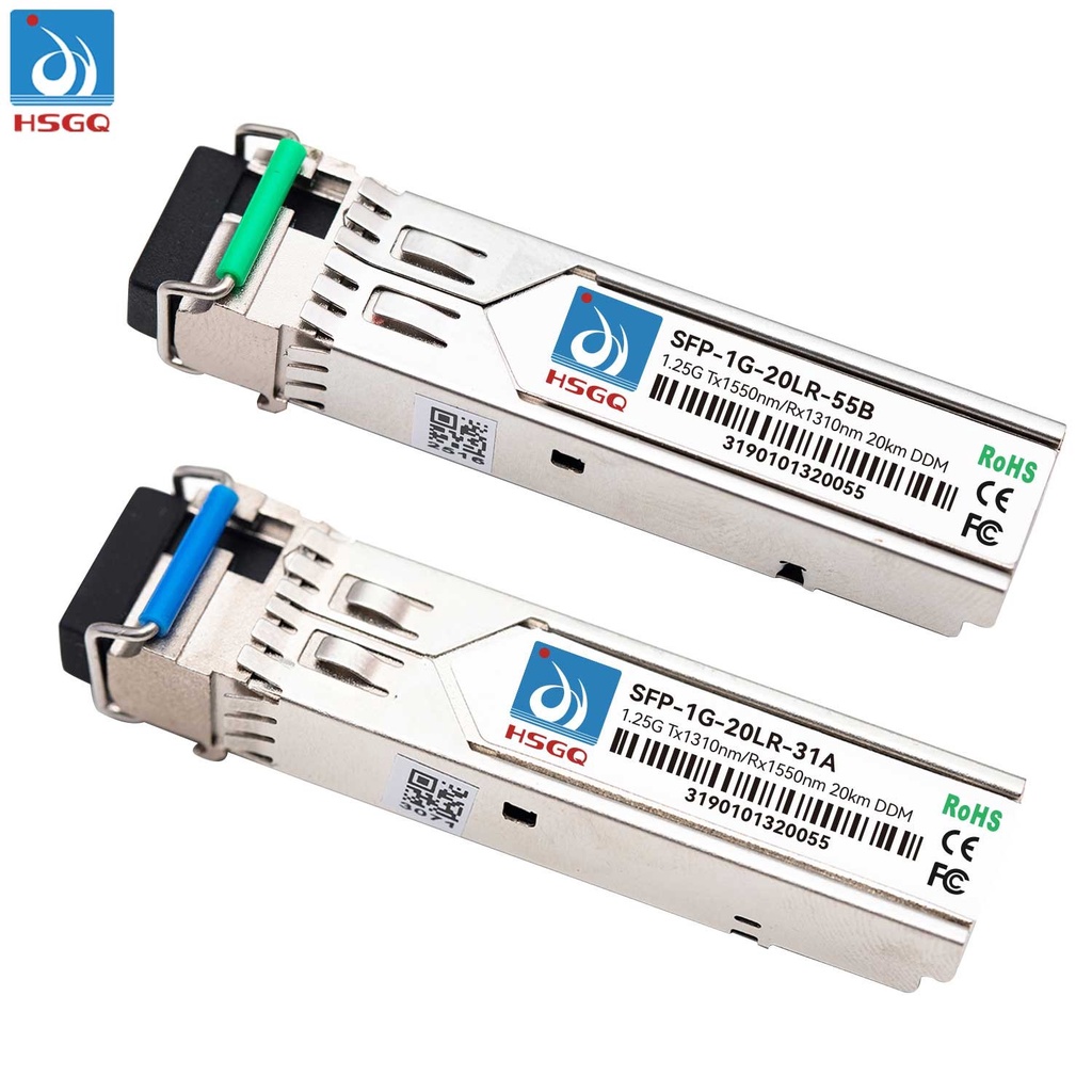 Jual HSGQ SFP-1G-20LR SFP Module Fiber Optic Transceivers 1.25G Bidi LC 20km FO | Shopee Indonesia