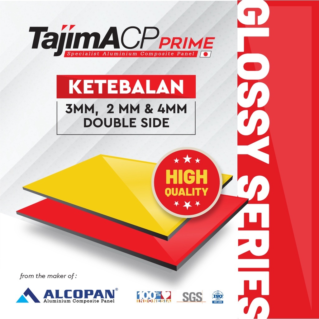 Jual ACP Tajima Glossy Series PE 3mm x1220x2440 Alumunium Composite ...
