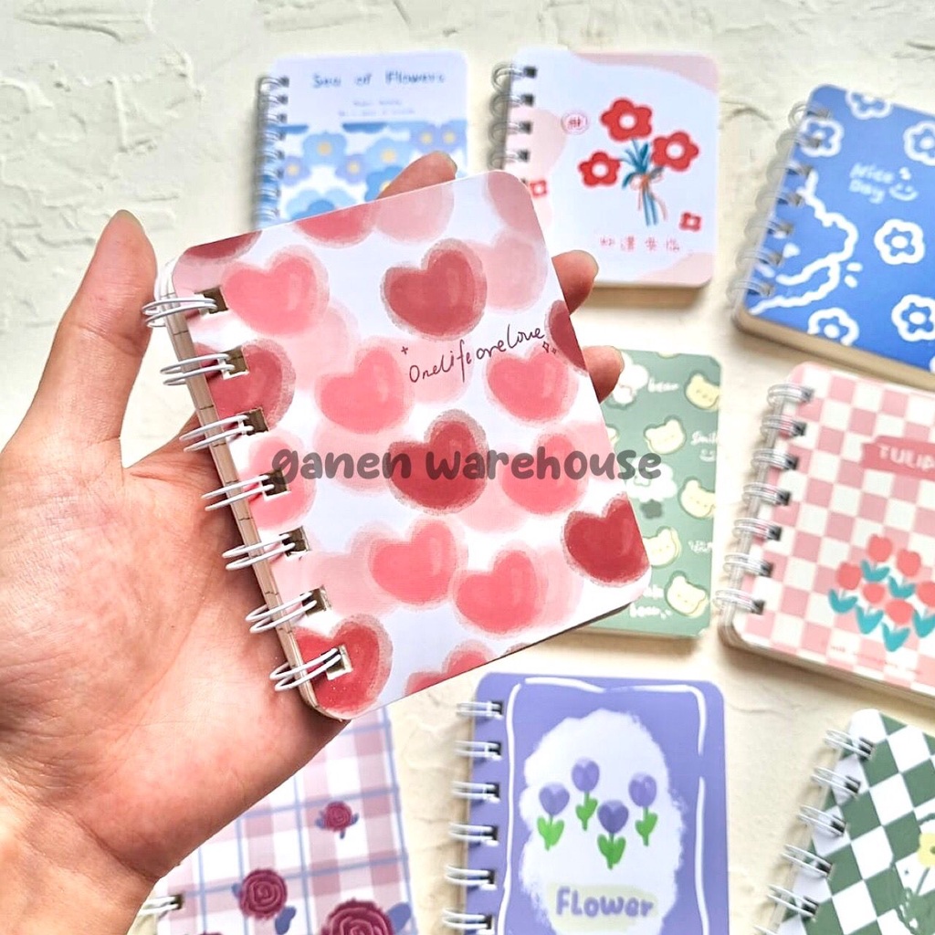 Jual [GW] Mini Notebook Motif Bunga Random Buku Tulis A7 Kecil ...