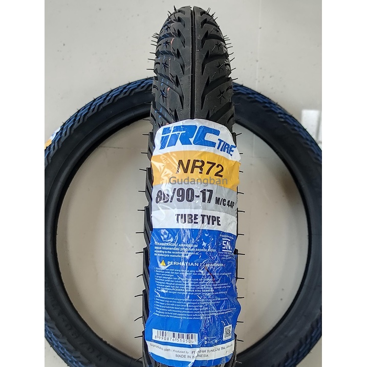 Jual ( TUBETYPE ) IRC NR72 80 90 17 ban luar motor bebek BUKAN tubeless ...