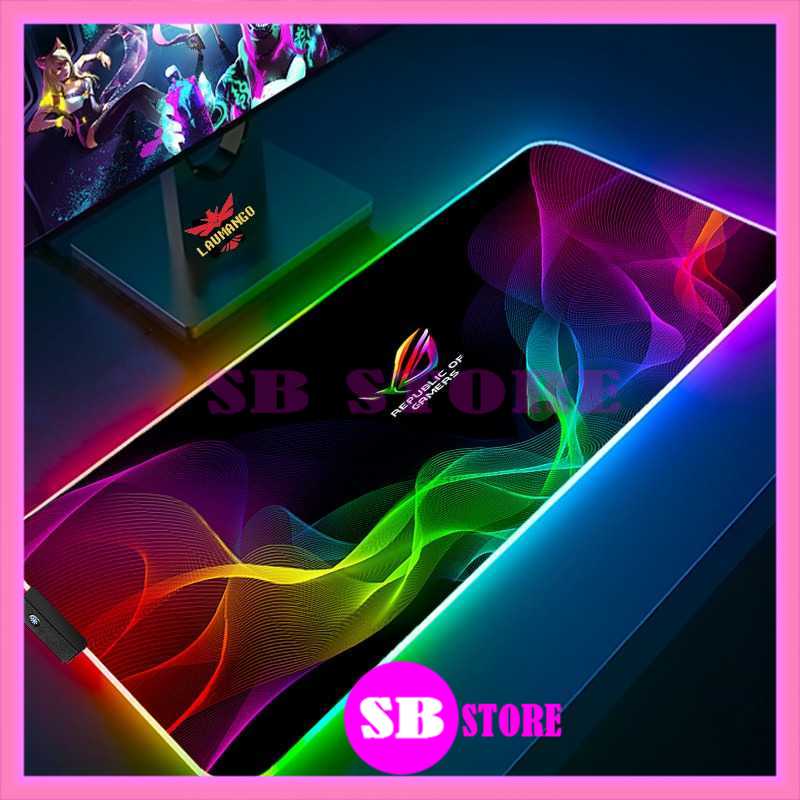 Jual ASUS ROG Gaming Mouse Pad Illuminated RGB 800mm x 300mm x 3mm ...