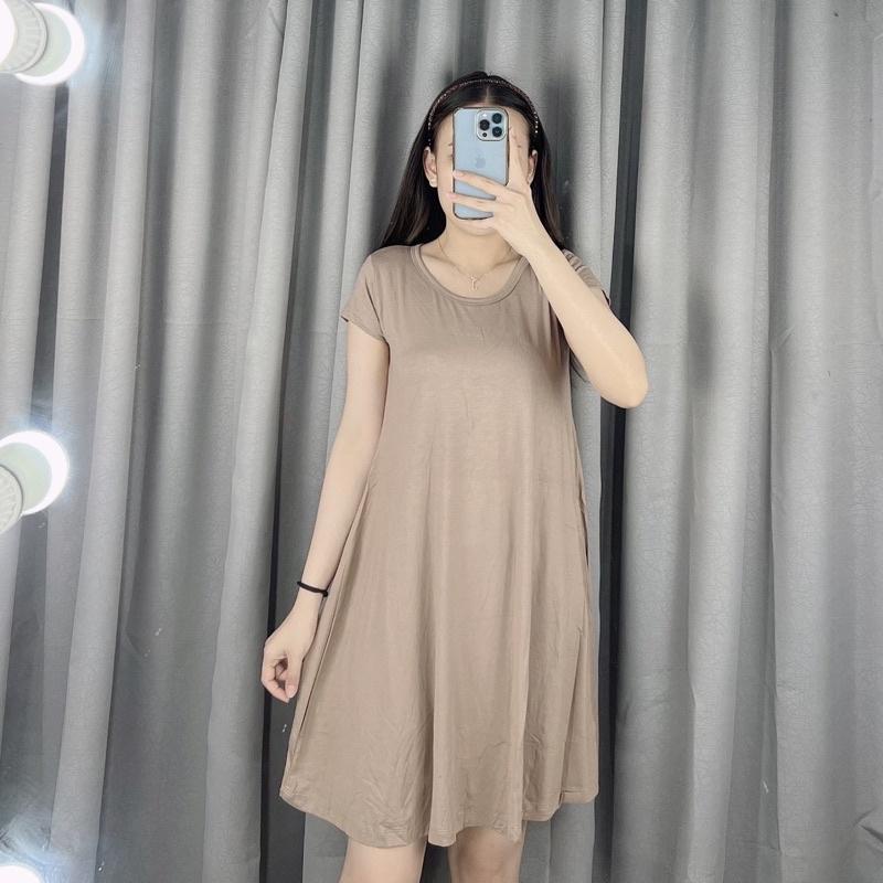 Jual Simple Dress 001 Basic Polos Lengan Pendek : Daster Harian : Dress ...