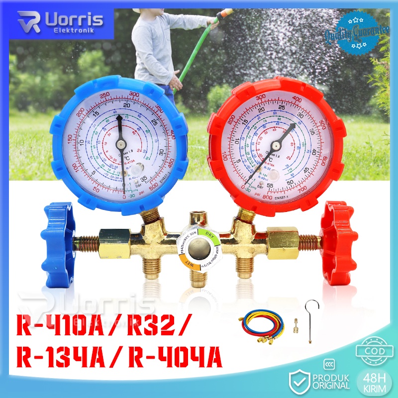 Jual Paket lengkap isi Freon AC mobil alat manifold double Multi R22 ...