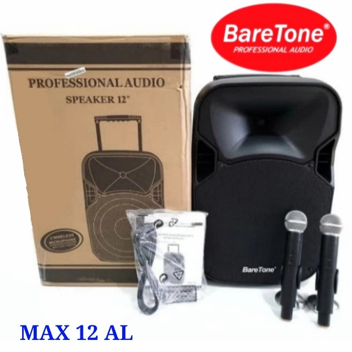 Jual Speaker Portable Bluetooth Baretone Max 12 AL/Max12AL Wireless ...