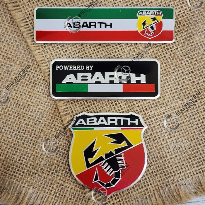 Jual EMBLEM 3D ALUMUNIUM ABARTH STICKER PLAT LOGO ABARTH TEMPELAN MOBIL ...