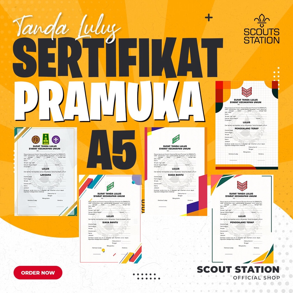 Jual Sertifikat Pramuka / Tanda Lulus Pramuka | Shopee Indonesia