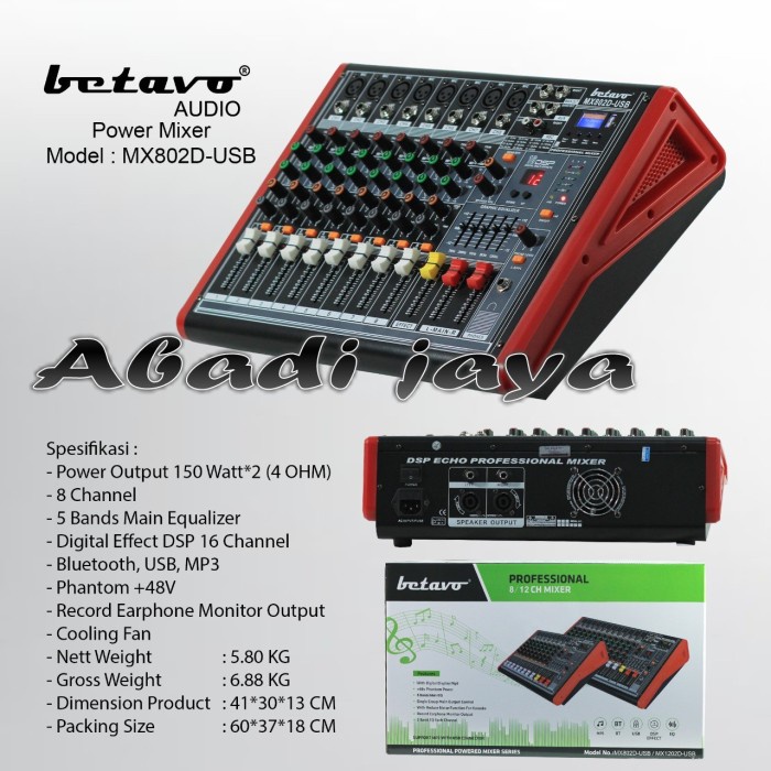 Jual power mixer betavo mx802d betavo mx 802d 8 channel original | Shopee Indonesia