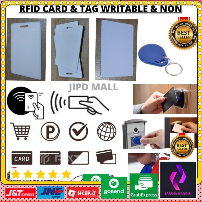 Jual Kartu RFID Card Tag Keychain Gantungan Kunci Pintu Hotel Writable ...