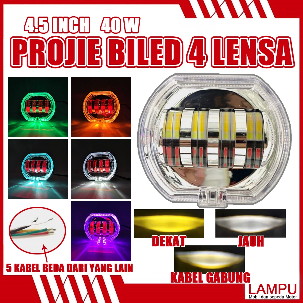 Jual Lampu Tembak Biled Projie/Biled Proji Biled 4 Lensa 8D Plus/shroud ... Jual Lampu Tembak Biled Projie/Biled Proji Biled 4 Lensa 8D Plus/shroud ...