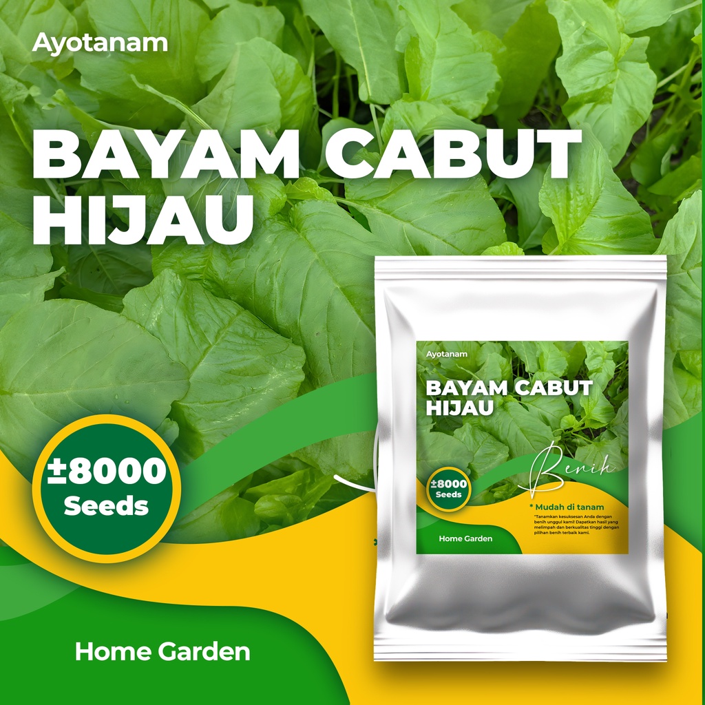 Jual AYOTANAM Benih Bayam Cabut Hijau isi ± 8000 Benih | Shopee Indonesia
