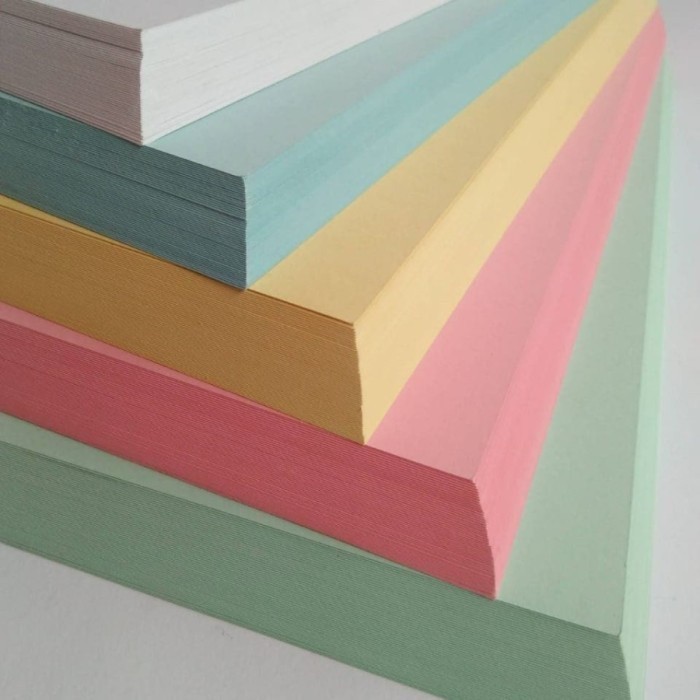 Jual Kertas / Karton BC (brief card) / Manila Putih dan Warna A4 160 ...