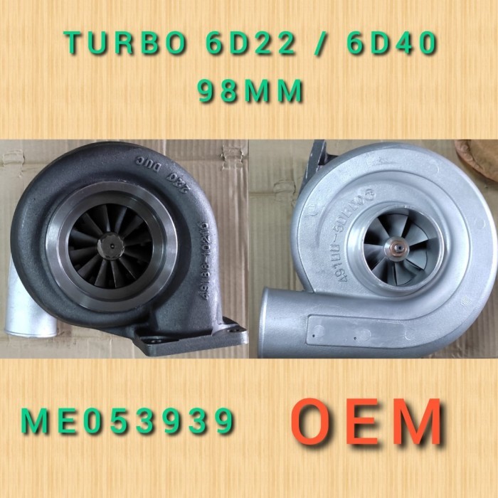 Jual TURBO CHARGER MITSUBISHI FUSO 6D22/6D40 98MM TURBO CHARGER ME053934 OE BERKUALITAS | Shopee ...