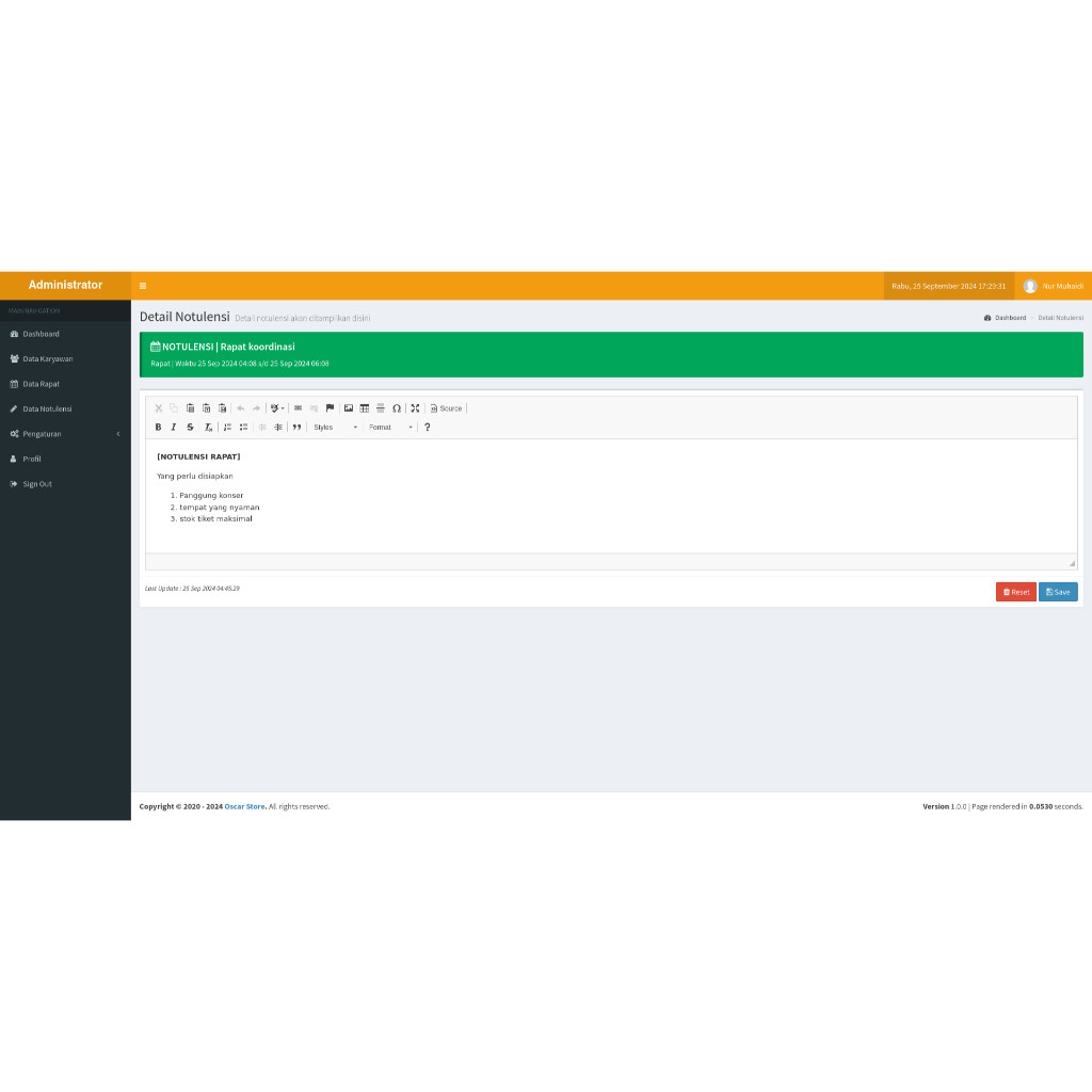 Jual Aplikasi Sirapat Berbasis Website Sederhana dengan Codeigniter 3 Siap Pakai | Shopee Indonesia