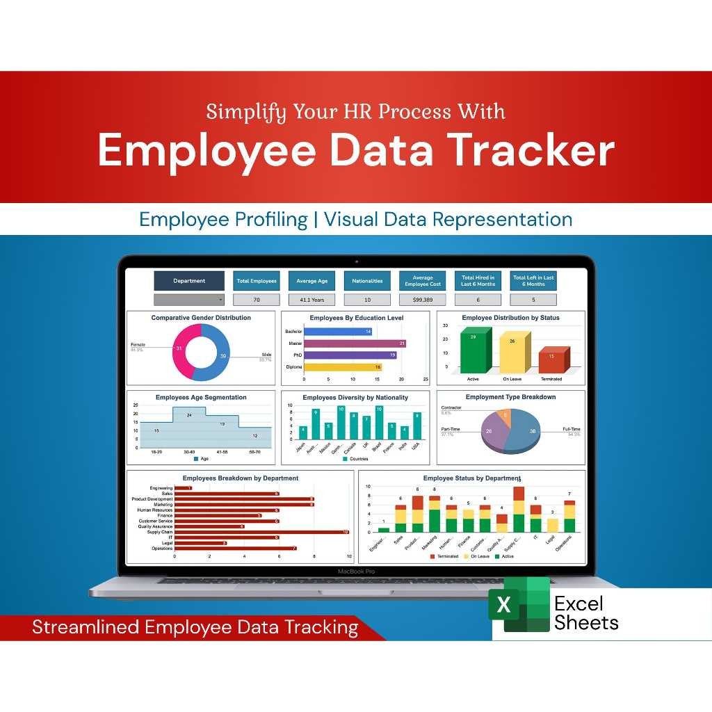 Jual Employee Data Management System Employee Database Excel Tool