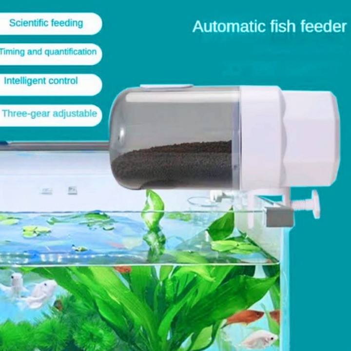 Jual Dispenser Makanan Ikan Aquarium Automatic Food Timer Tempat Makan ...