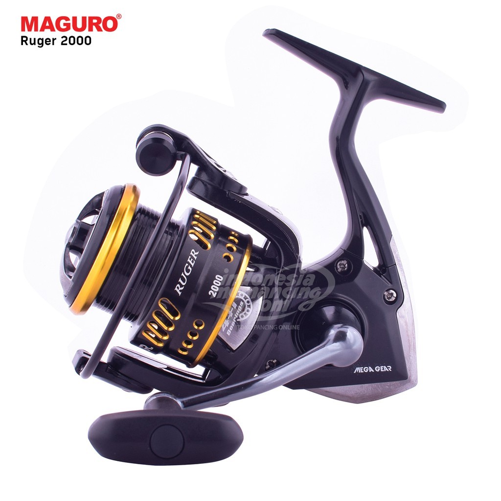 Jual Reel Mega Gear Maguro Ruger Pancing Spinning Power Handle Indonesia Memancing | Shopee ...