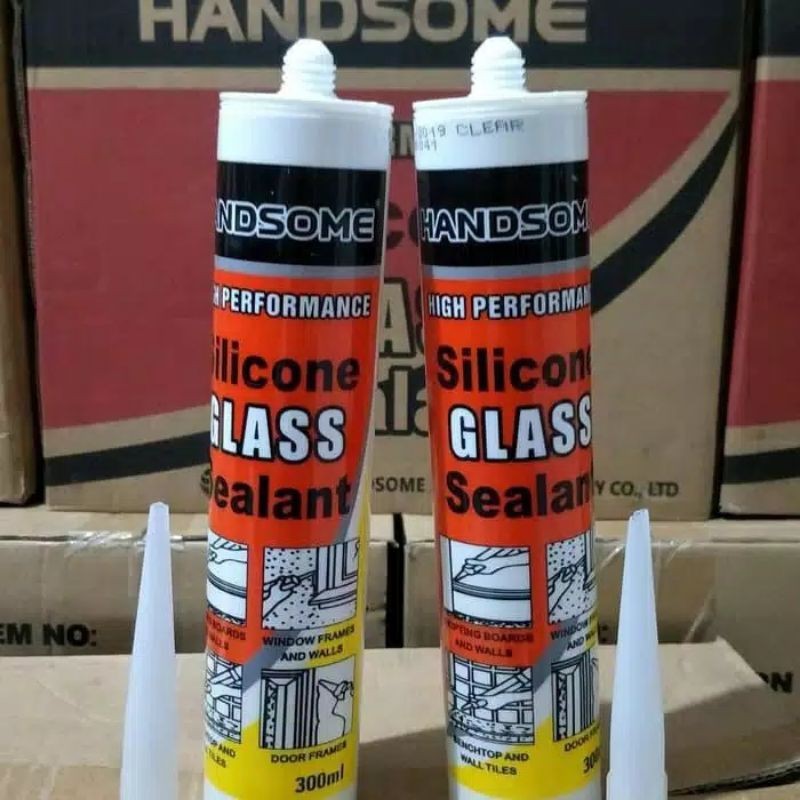 Jual Lem Sealant Silicone Botol Handsome Silikon Silen Acetic Acrylic ...